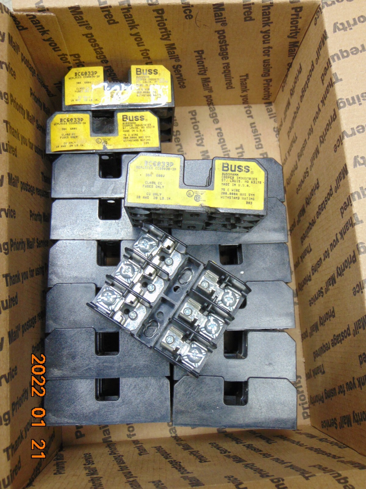 *LOT OF 8* BUSS BC6033P 30 AMP 30A FUSE HOLDER 600V *FREE SHIPPING* | eBay