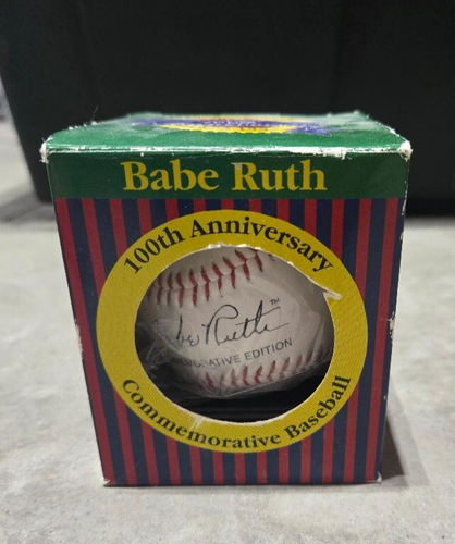 BABE RUTH 100TH Anniversary Commemorative SIGNATURE BASEBALL ORIGINAL ...