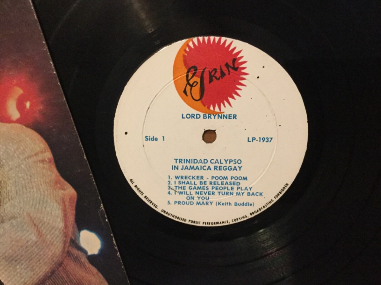 Lord Brynner: Trinidad Calypso In Jamaica Reggay LP on ERIN Label ...