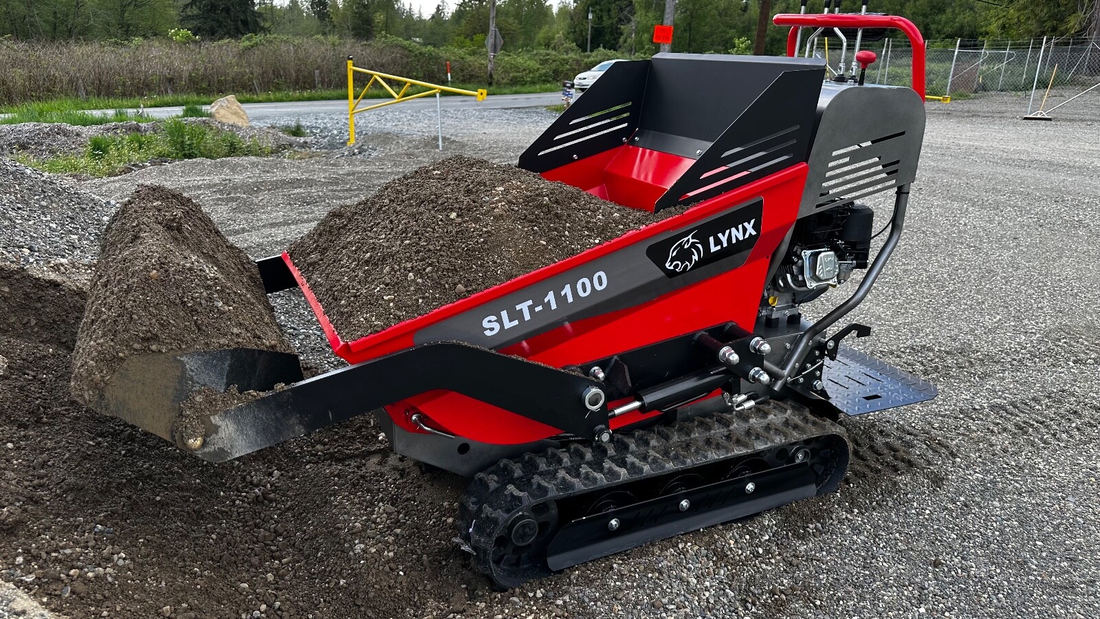 LYNX SLT-1100 PRO HYDRAULIC MINI DUMPER, TRACK WHEELBARROW SELF LOADER ...