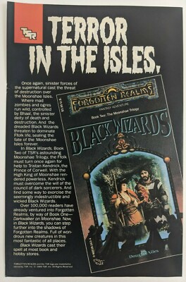 Black Wizards Moonshae Trilogy Print Ad Book Poster Art PROMO Forgotten ...