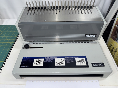 Ibico Ibimatic Plastic Comb Binding System Made in USA | eBay