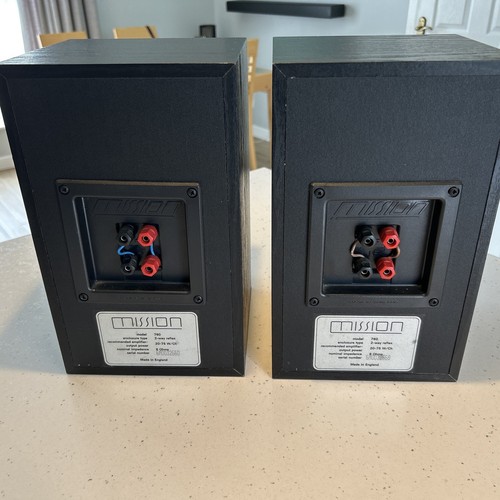Mission 760 / 760iSE Stereo Bookshelf Speakers, Black Ash, upgraded | eBay