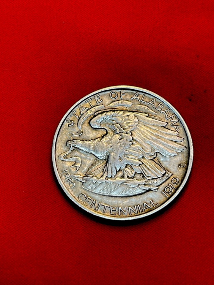1921 Alabama Centennial Silver Commemorative Half Dollar ~ DDR | eBay