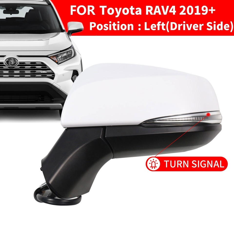 Side View Mirror For 19-24 Toyota RAV4 Heated Turning Lamp BSM Left ...