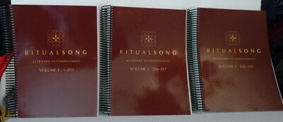 RITUAL SONG Hymnal Keyboard Accompaniment 5 Volumes (Roman Catholic ...