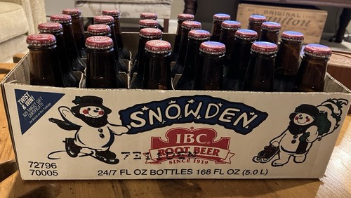 IBC Root Beer Soda 7 Oz Snowden Target promotion 24 bottle case crate ...