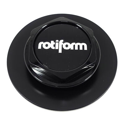 Rotiform Gloss Black Center Cap 4"OD 3-1/8"Hub Screw-In Closed-End ...