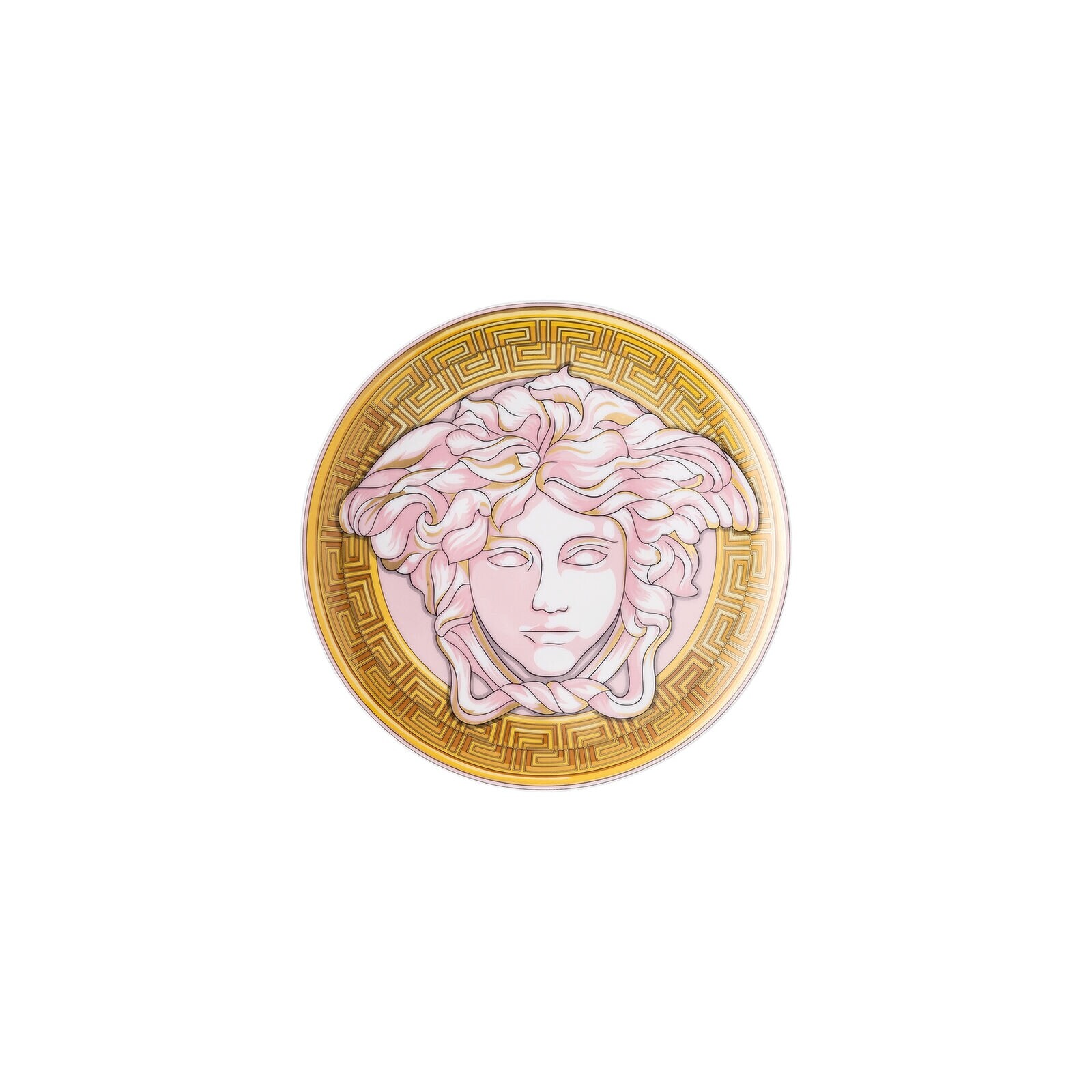 Versace Rosenthal - Flat Plate 17Cm Medusa Amplified Pink Coin Versace ...