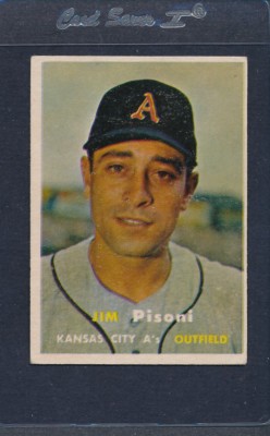 1957 Topps #402 Jim Pisoni Athletics VG/EX *1291 | eBay