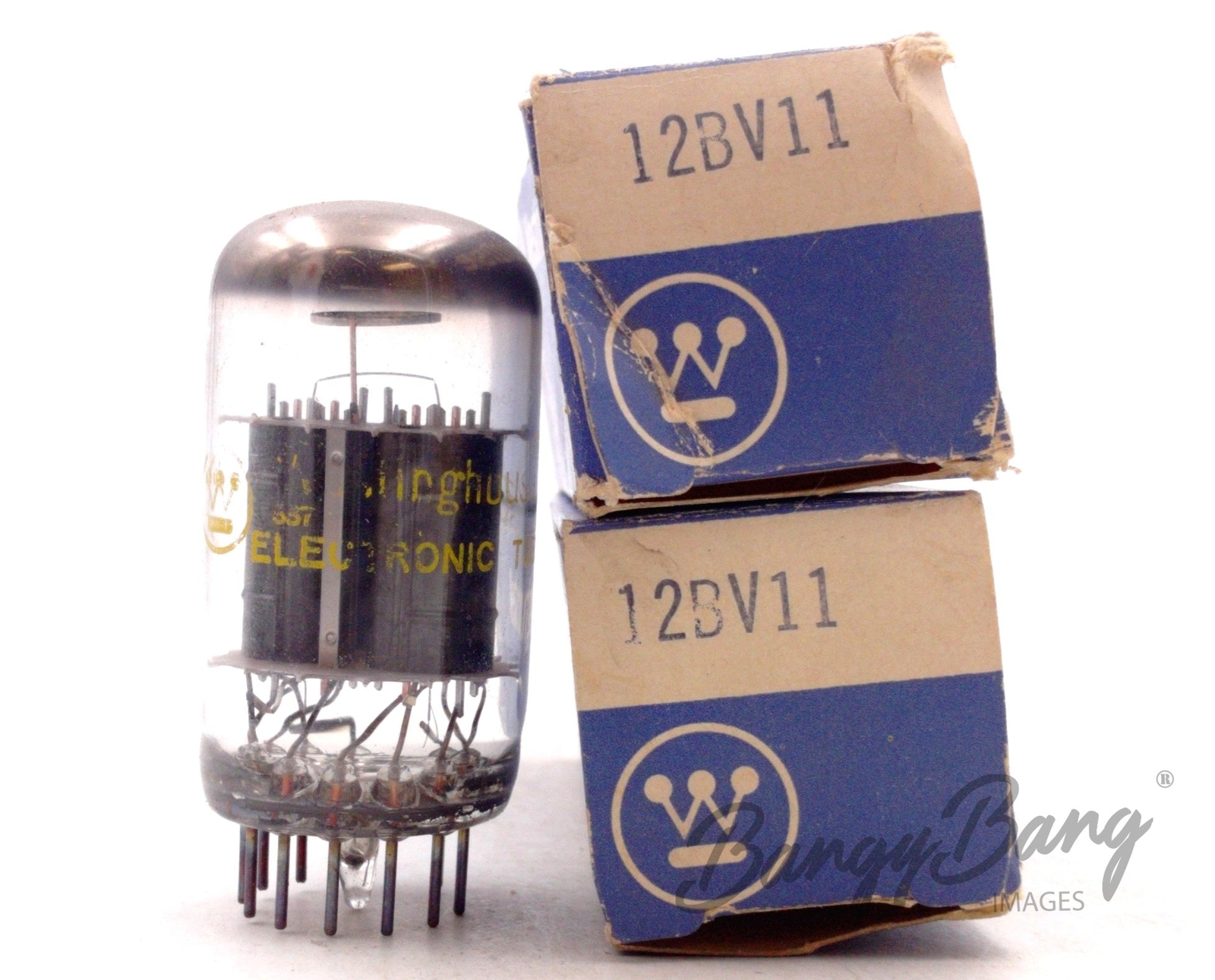 2 Westinghouse 12BV11 Compactron Twin Pentode Color Demoluator Audio ...