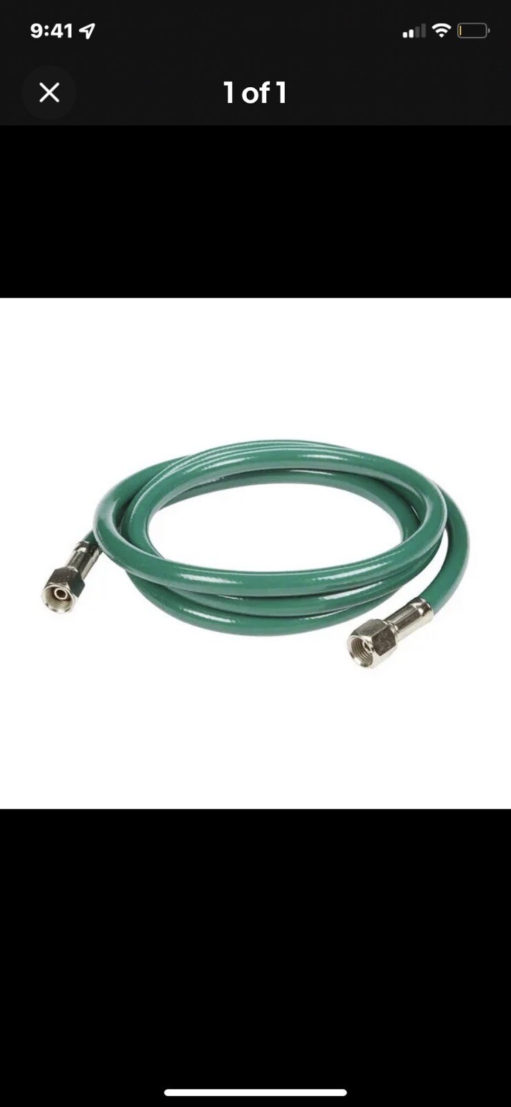 Oxygen O2 Supply Hose DISS FML Ventilator 118" Bay Corp Vyaire EXP 2030 ...
