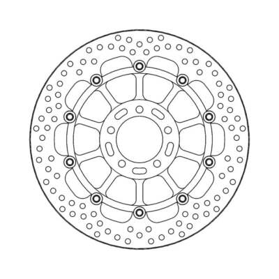Moto-Master Halo Series Floating Brake Rotor TUV Appr Front LH Kawasaki ...