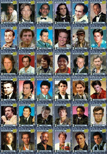 Actors of the 1980s Movie Trading Cards Series 1 Stallone Willis Cruise ...