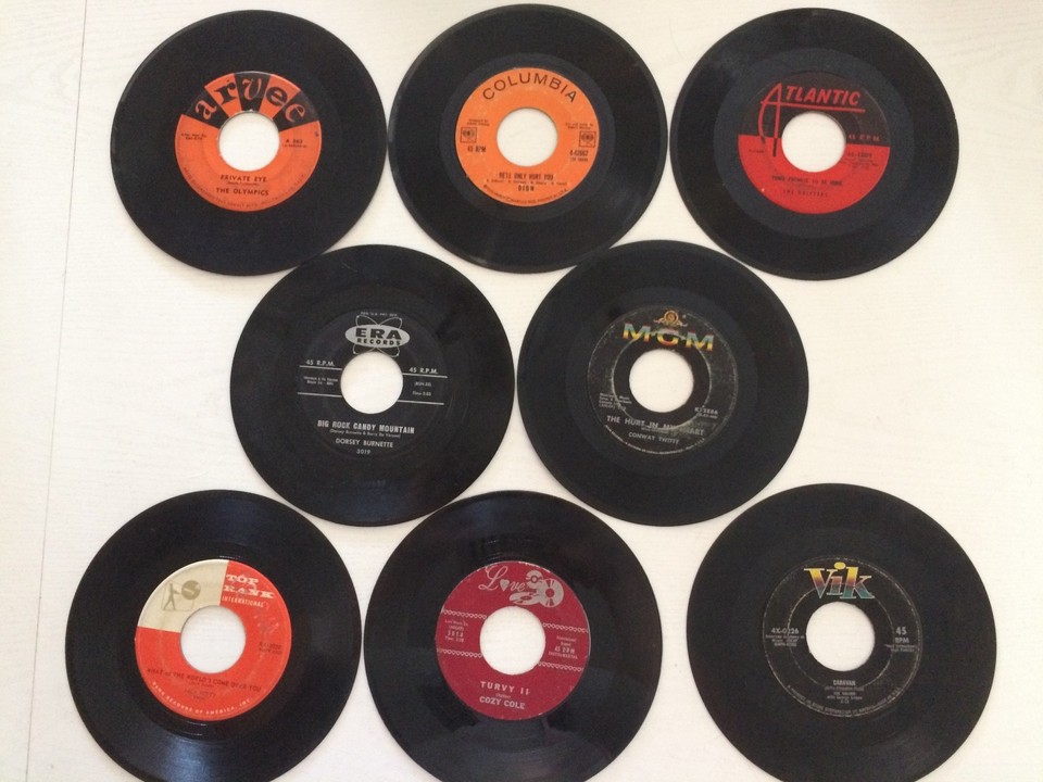 Vinyl 45s Records Variety 8 pack, 7": Multiple Labels, multiple artists ...