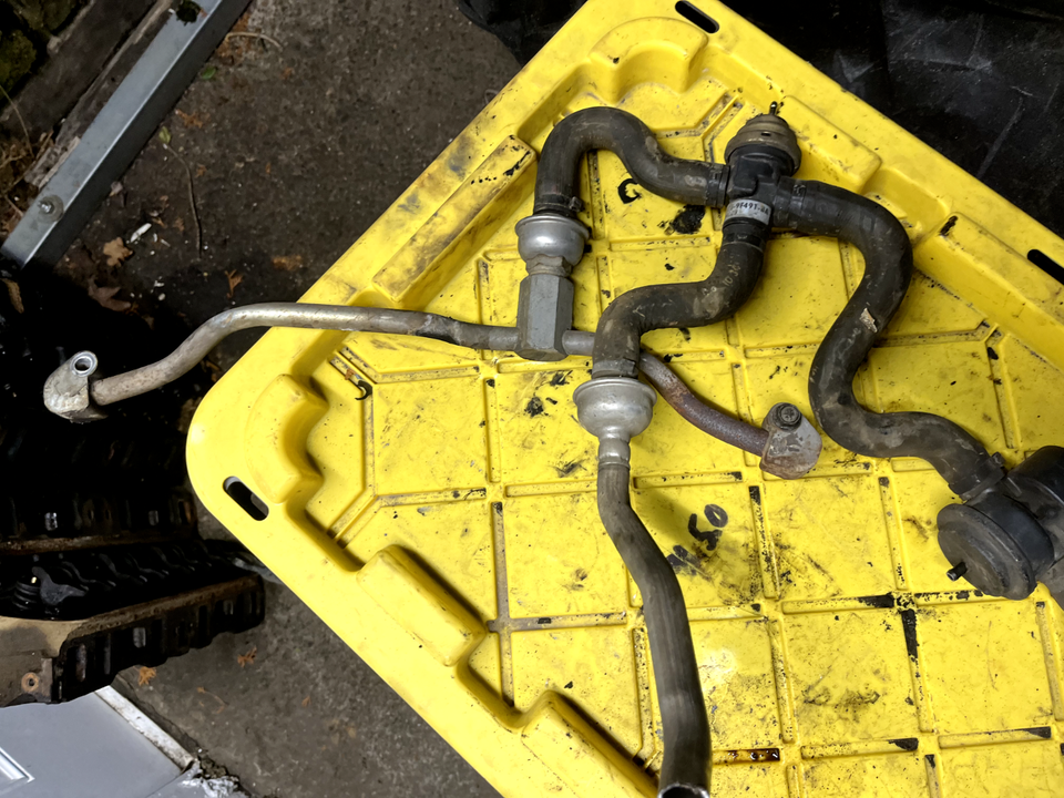 94-95 Ford 351W Smog Air Injection Hose Pipes Solenoids F-150 F-250 5.8 ...