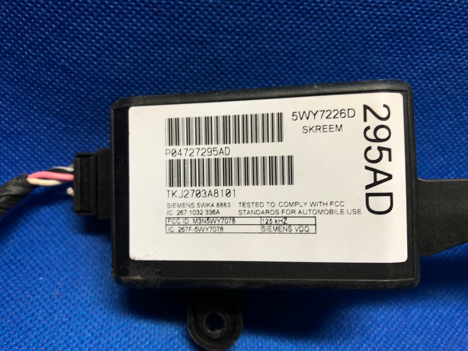 CHRYSLER PACIFICA DODGE IMMOBILIZER SKREEM MODULE TRANSPONDER ...