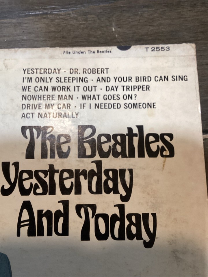 Beatles "Yesterday & Today" 1966 US Capitol #6 Mono LP VINYL | eBay