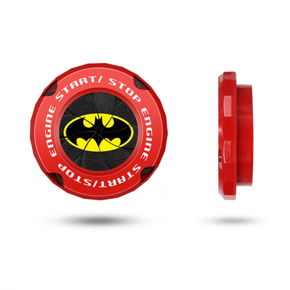 Red Black Batman Bat Car Engine Ignition Start Stop Push Button Cap ...