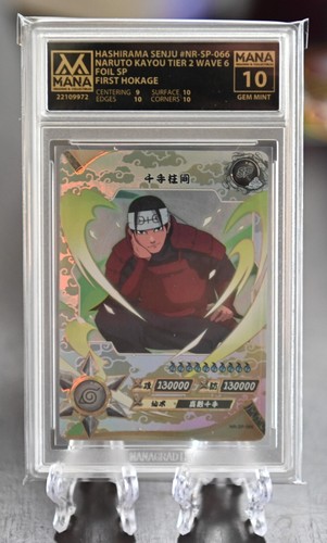 Hashirama Senju NR-SP-066 Naruto Kayou Card - MANA Graded 10 - First ...