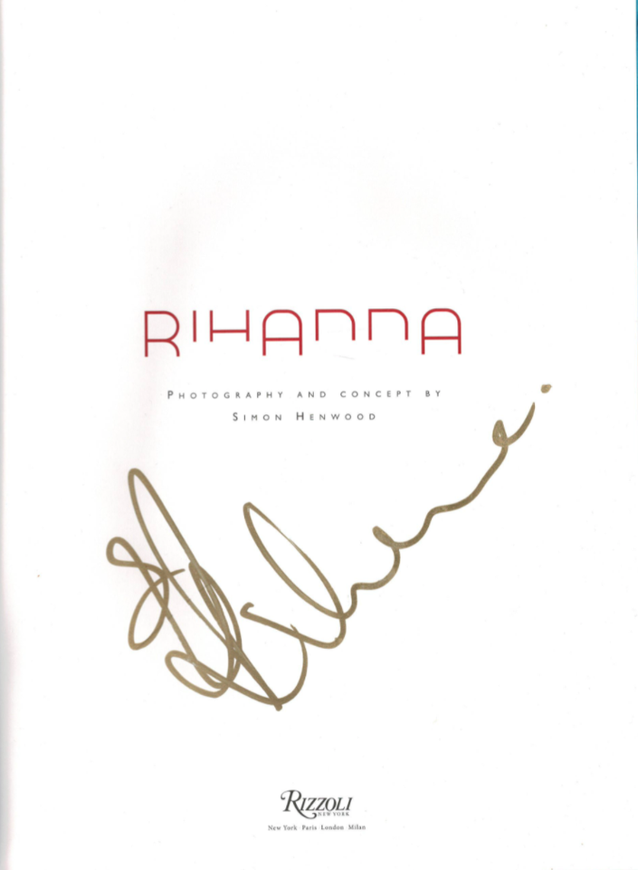 Rihanna signed autographed book! AMCo LOA! 15426 | eBay