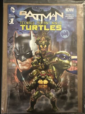 Batman Teenage Mutant Ninja Turtles 1 IDW DC Comic Book 2016 GameStop ...