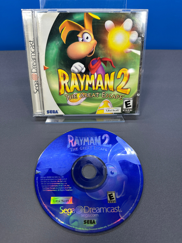 SEGA DREAMCAST RAYMAN 2 II TWO THE GREAT ESCAPE GAME COMPLETE CIB ...