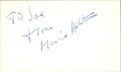 Marcia Ashton English Actress Signed 3" x 5" Index Card | eBay