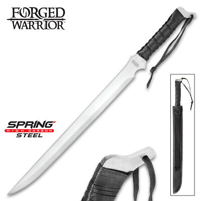 Forged Warrior Fantasy Full Tang High Carbon Short Sword with Nylon ...