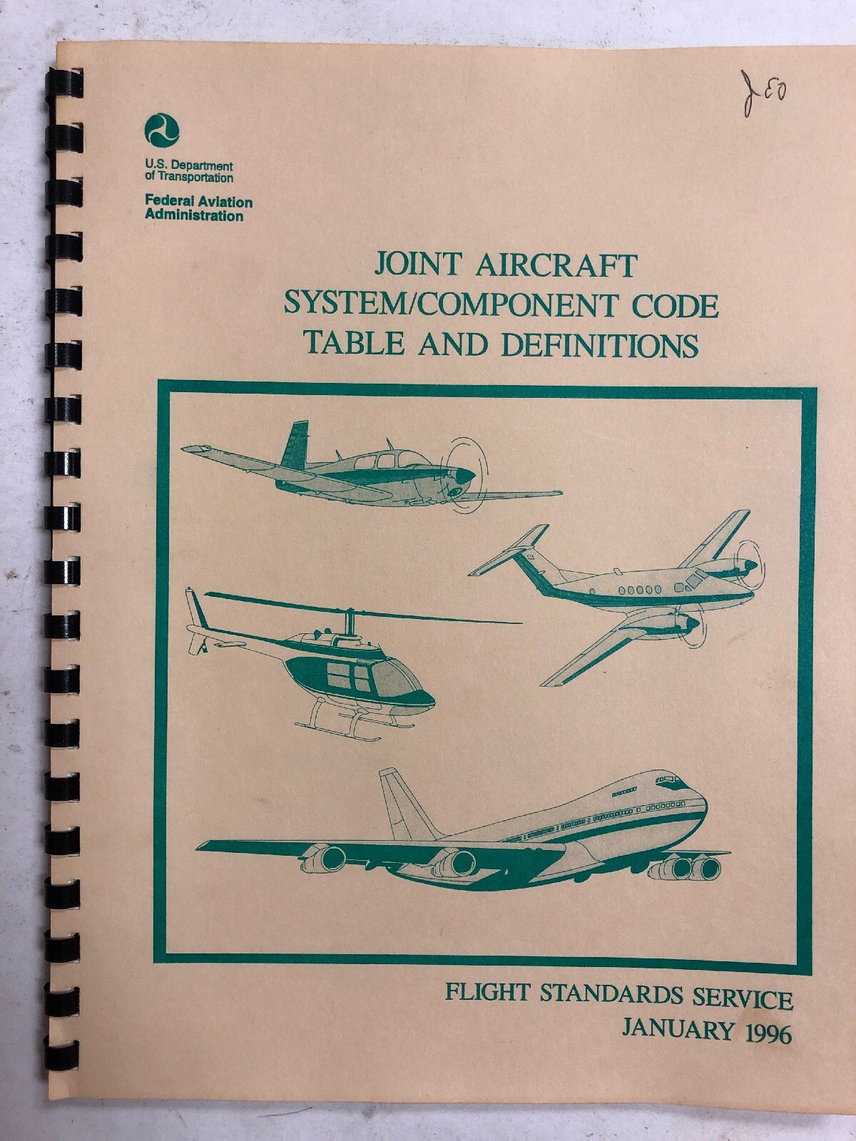 FAA Joint Aircraft System/Component Code Table And Definitions 1996 ...