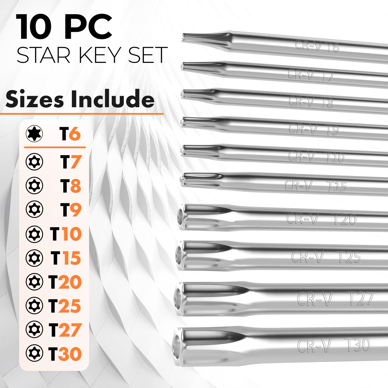 10pc Folding Security Star Set | Tamper Proof Torx Set | eBay