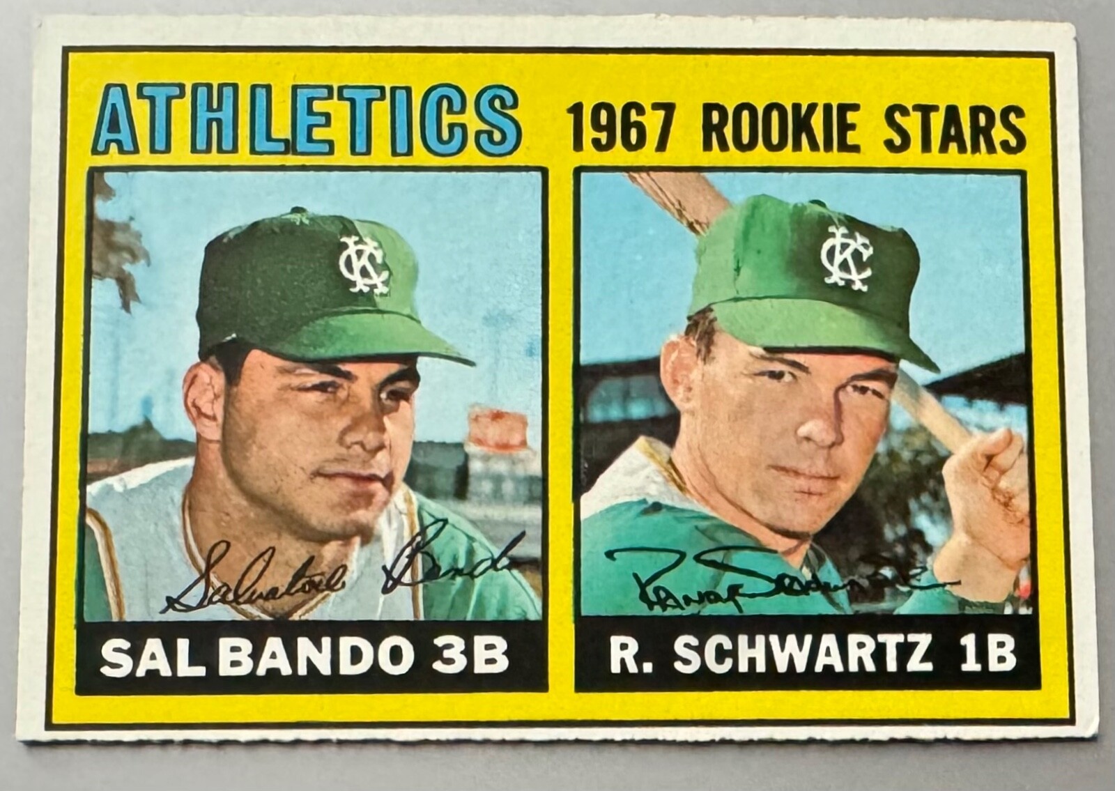 1967 Topps Oakland Athletics Rookie Stars Card #33 Sal Bando Rookie, RC ...