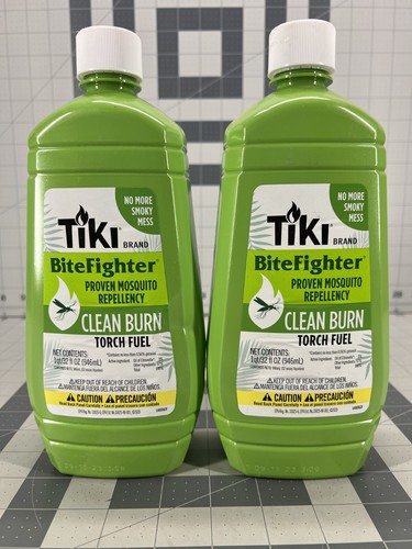 2X - Tiki BiteFighter Proven Mosquito Repellency Clean Burn Torch Fuel ...
