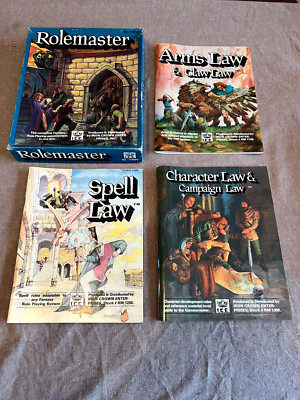 I.C.E ROLEMASTER RPG BOX SET ST #1000 – SPELL, CHARACTER, ARMS, CLAW ...