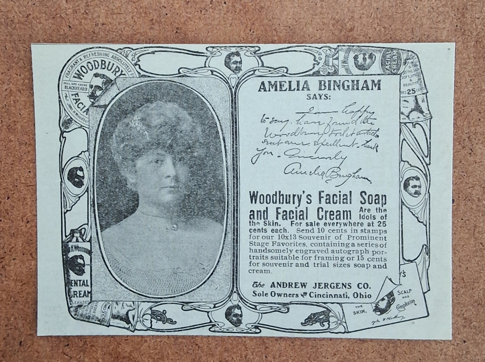 Antique Victorian Woman's Bathroom - Face Cream - Soap - 1904-1910 Art ...