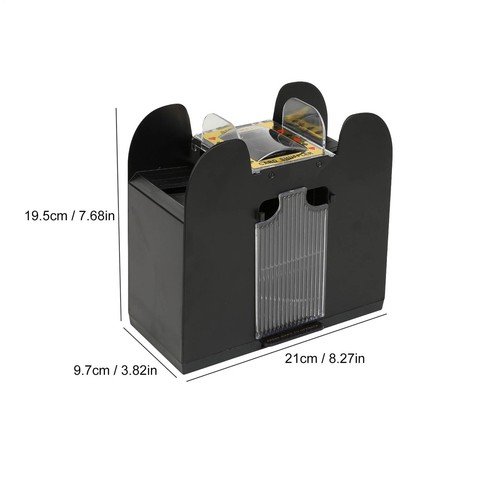 6 Deck Automatic Card Shuffler Blackjack Game Set Casino BlackJack ...