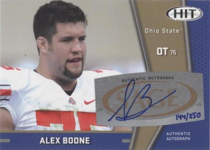 2009 SAGE Hit - Autographs Alex Boone #A75 Gold /250 (AU, RC) for sale ...