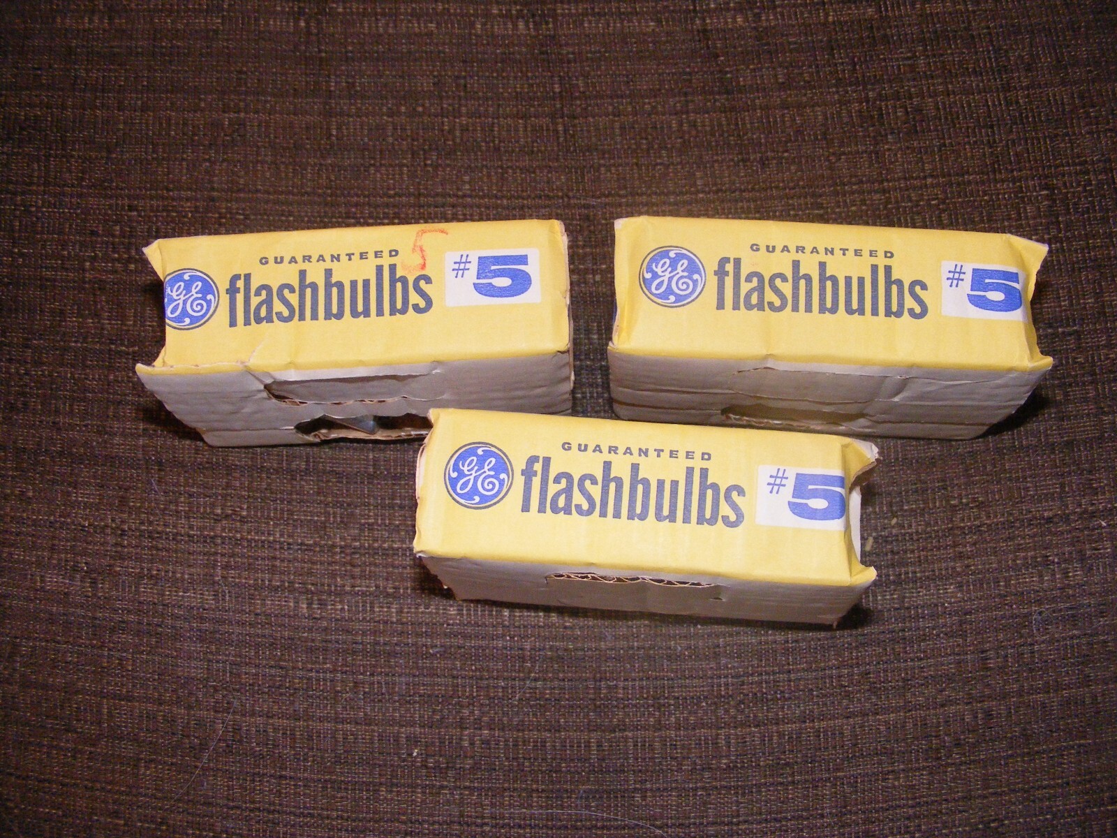 New Vintage Box of 7 GE General Electric #5 Flashbulbs Clear | eBay