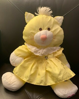 Fisher Price PUFFALUMP Cat/Kitten Puffalumps 1986 Yellow #8002 | eBay