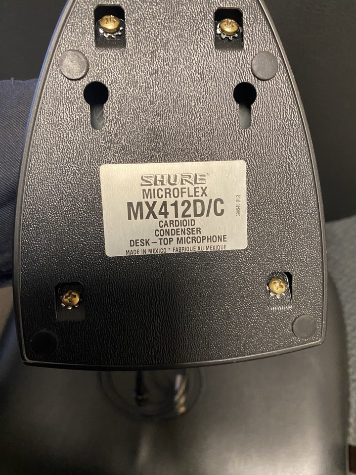 Shure MX412DC Microflex Desktop Gooseneck Microphone 42406052375 | eBay