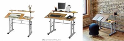 Safco Products 3965MO Split Level Drafting Table, Height-Adjustable,... | eBay