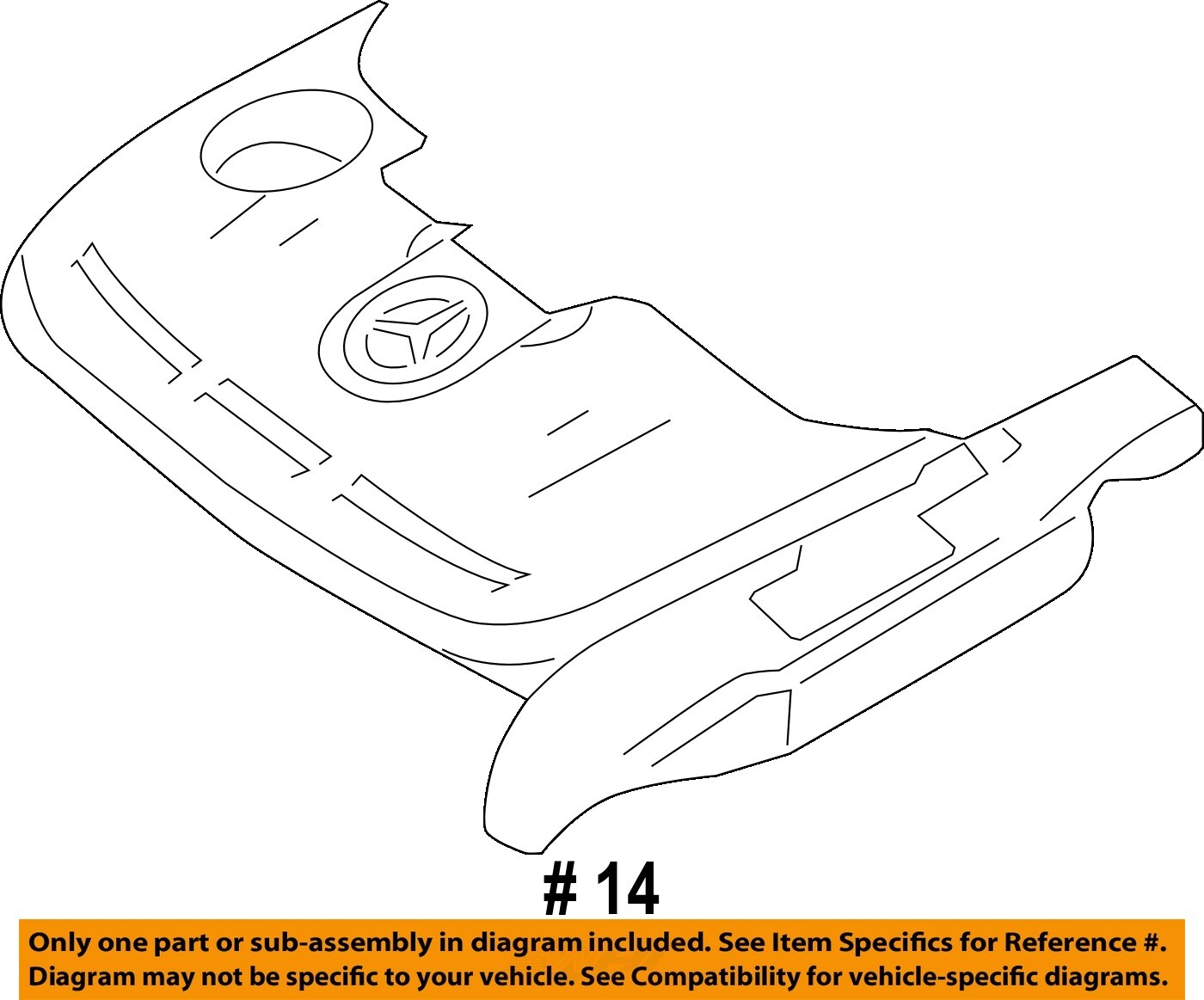 Mercedes MERCEDES-BENZ OEM 12-16 E350 Air Cleaner Intake-Front Cover ...