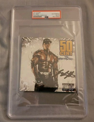 50 Cent signed autographed The Massacre CD Cover PSA slab #85218450 G ...