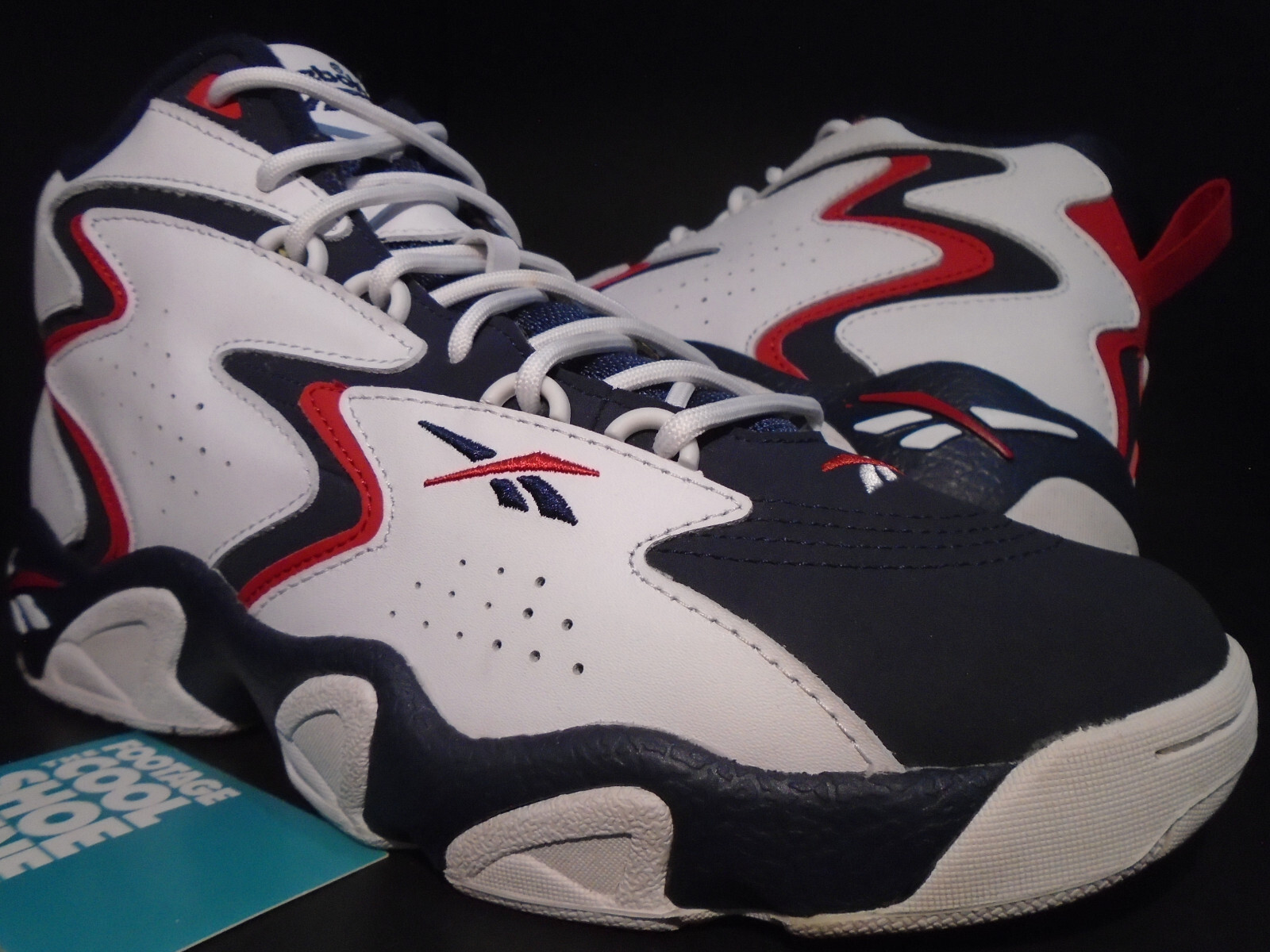 REEBOK MOBIUS OG MU USA OLYMPIC WHITE NAVY BLUE RED K… - Gem