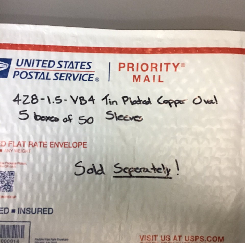 Box of 50 Nicopress 428-1.5-VB4 Sleeves For 3/64” 7x7 Cable (B127) | eBay