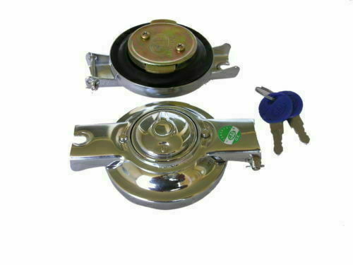 Chrome Petrol/Fuel Tank Cap Lock With 2 Keys For Vespa Px Lml Star ...