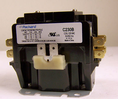 Packard 120 Volt Magnetic Contactor Fits ESB Tanning Bed 30 FLA 40 RES ...