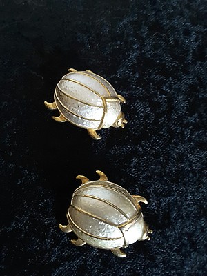 Vtg Pair Ladybug Insect Beetle Pin Enamel Bug Brooch | eBay