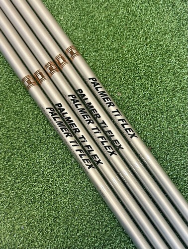 5 x Palmer Ti Flex Graphite Silver Golf Iron Shafts A Flex .370 Tip New ...