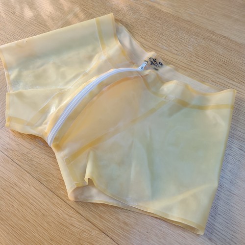 LIBIDEX TRANSLUCENT RUBBER SHORTS - Fetish / Clubwear / Costume | eBay UK
